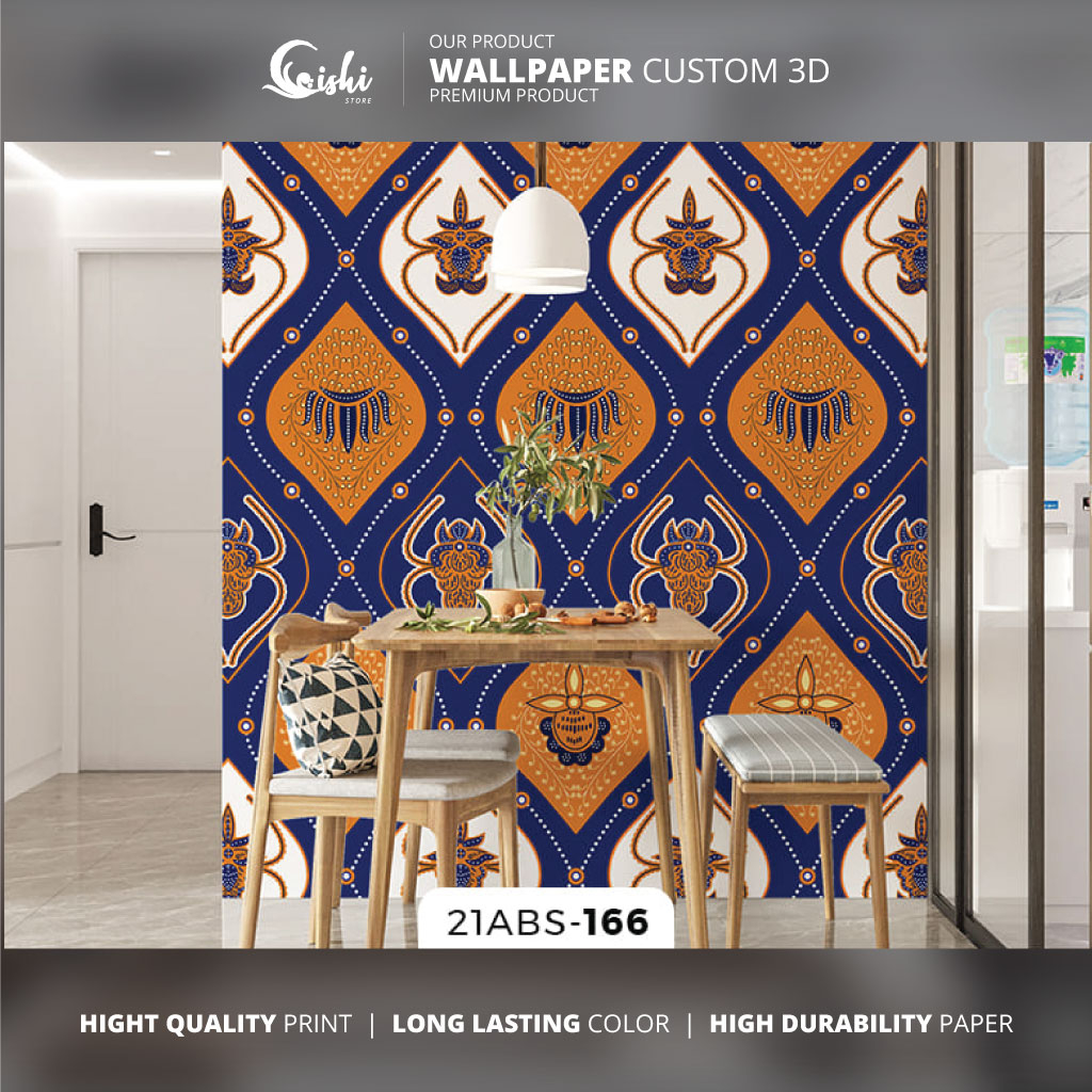 Jual Wallpaper Custom Ruang Makan | Gambar Motif Batik dan Etnik 6.2 ...