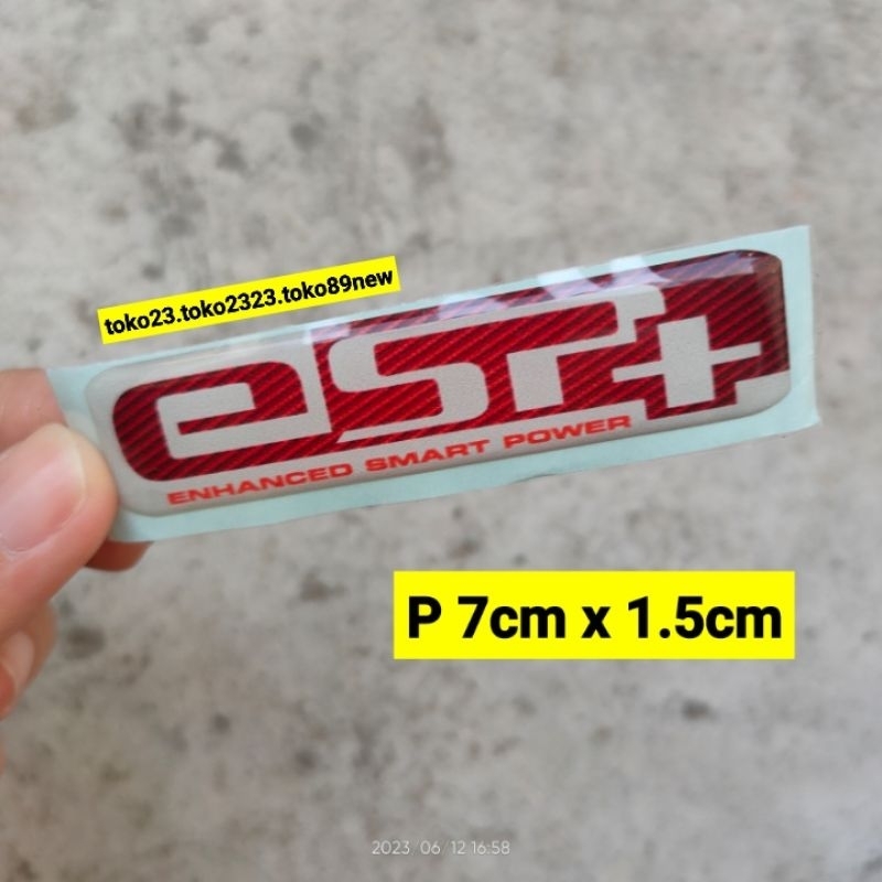 Jual stiker timbul motor esp+ warna merah | Shopee Indonesia