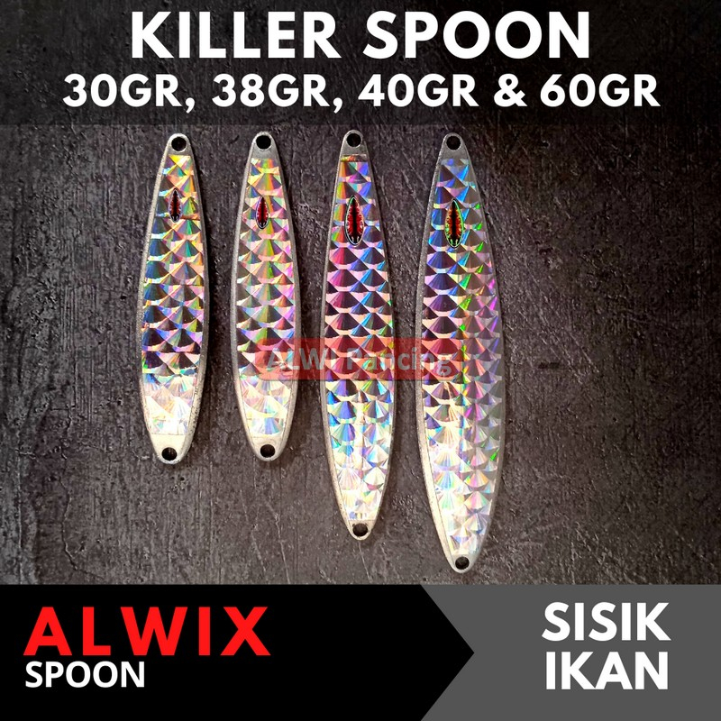 Jual UMPAN PANCING SPOON SISIK IKAN 30gr, 38gr, 40gr, 60gr, 80gr ...