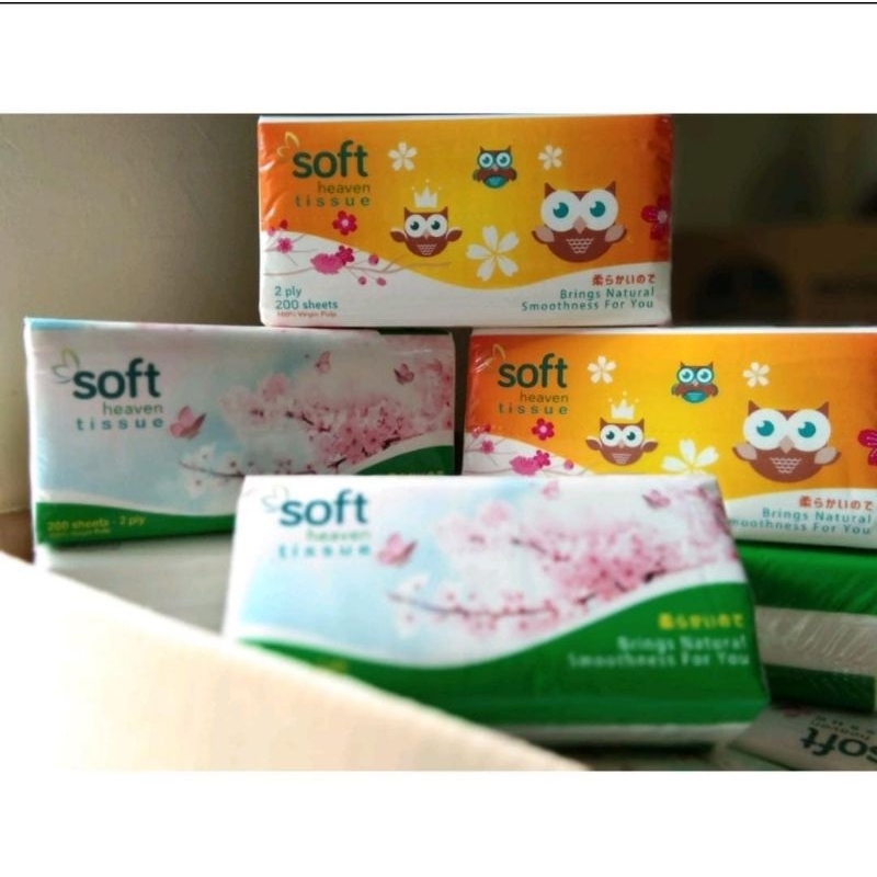 Jual TISSUE SOFTPACK SOFT HEAVEN 200S / TRAVEL PACK / TISU MINI TRAVEL ...