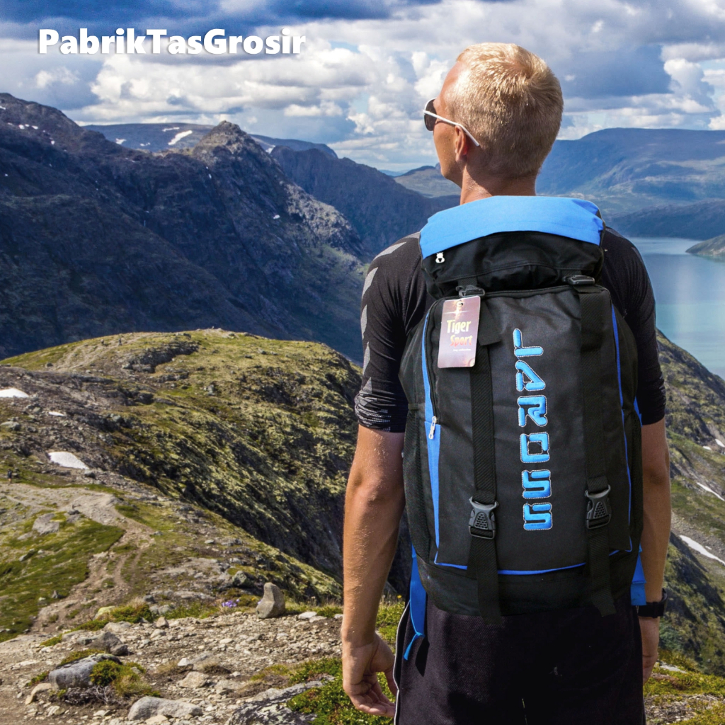 Jual Carrier Hiking 30 Liter LAROS Waterproof Raincover Tas Gunung Pria ...