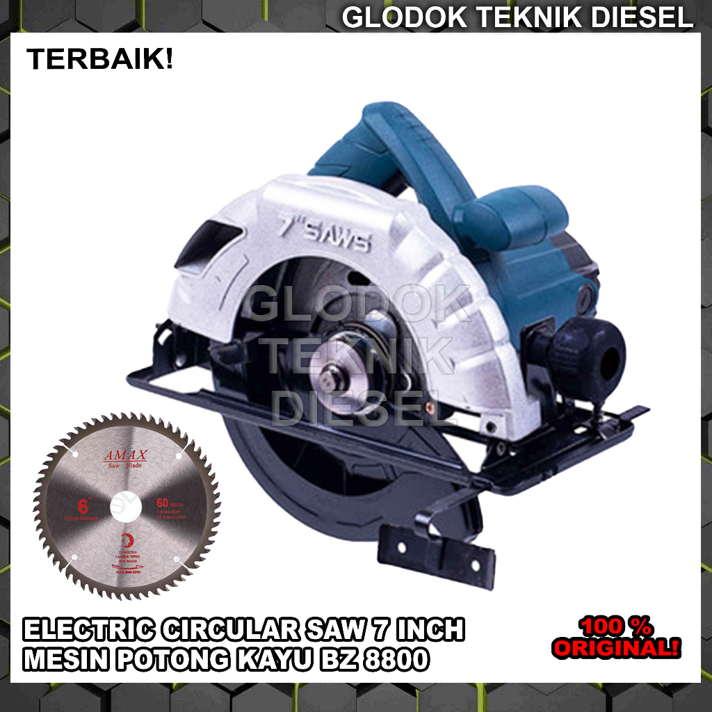 Jual Mesin Potong Kayu Circular Saw 7 INCH Potong Kayu 7" ORIGINAL ...