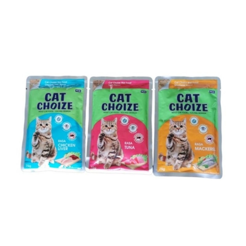 Jual Cats Choize pouch 75gr Cat choize Sachet Wet Food Makanan Basah ...
