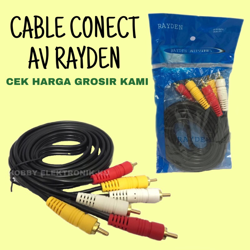 Jual CABLE CONNECT AV RAYDEN CABLE BESAR | Shopee Indonesia