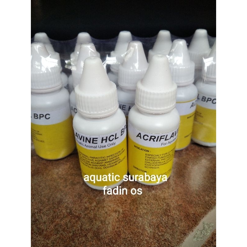 Jual Acriflavine HCL BPL 30 ml Obat Ikan Hias Obat Jamur Bakteri ...