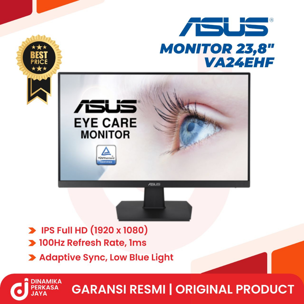 Jual Monitor ASUS VA24EHF LED Eye Care Gaming 24inch IPS Full HD 100Hz ...