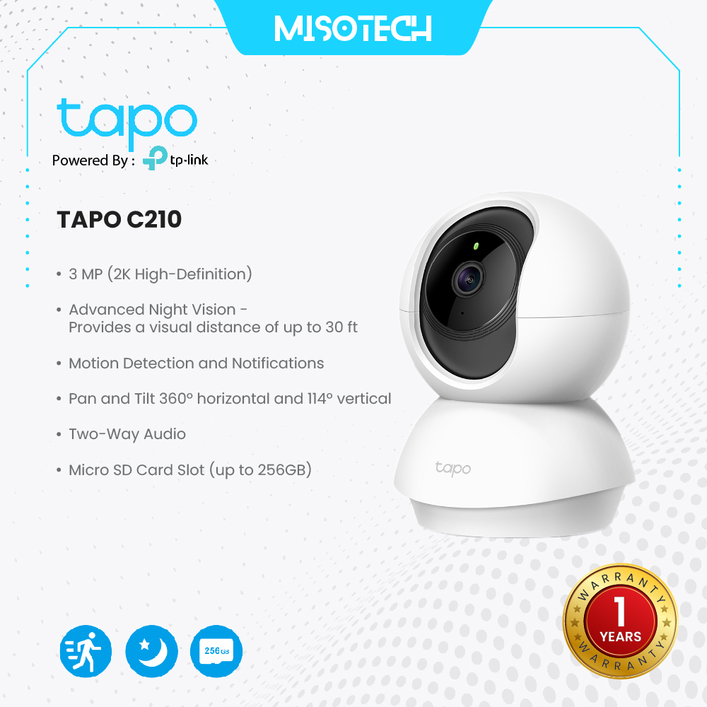 Jual TP-Link Tapo C210 3MP 2K Pan-Tilt Babycam Wifi CCTV Indoor Two-Way Audio | Shopee Indonesia