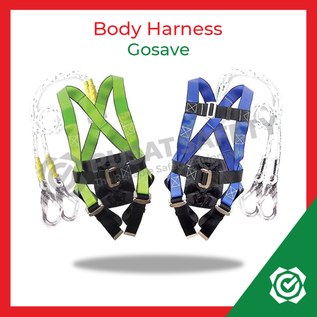 Jual Full Body Harness Double 2 Big Hook Besar Gosave Safety Belt ...
