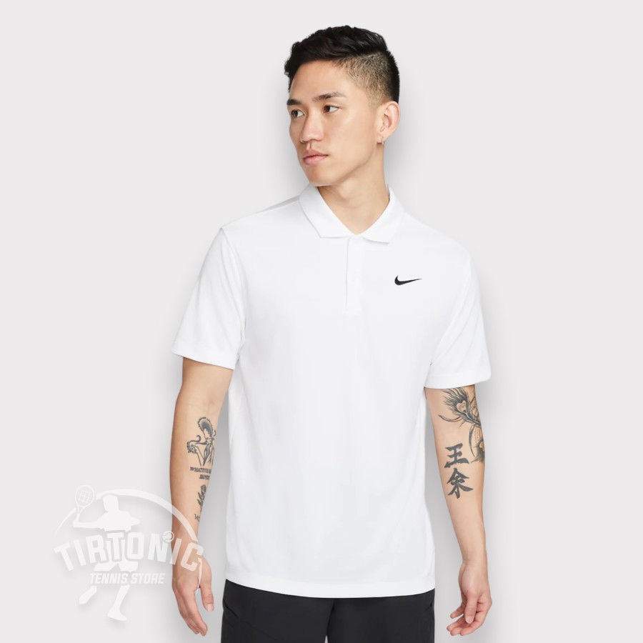 Jual Baju Tenis Nike Dri-FIT Men's Court Solid Tennis Polo Putih BNWT ...