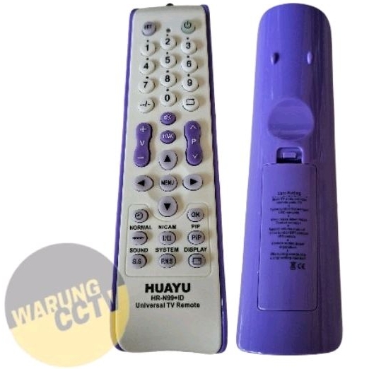 Jual REMOTE TV UNIVERSAL warna ungu HUAYU HR-N99 remot tv universal segala merek tv advance ...