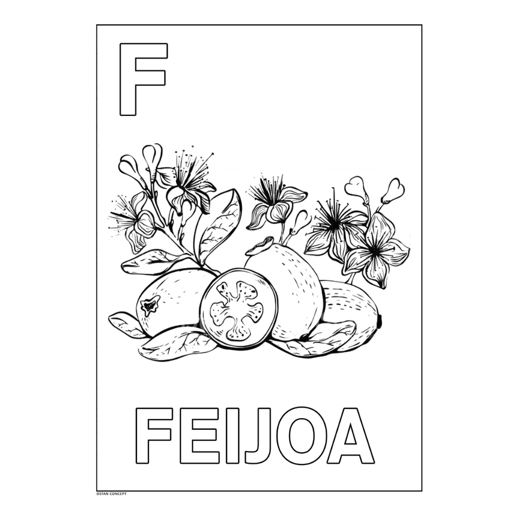 Jual Kertas Mewarnai A3 Best Produk Seller - Mewarnai Sketsa Buah ...