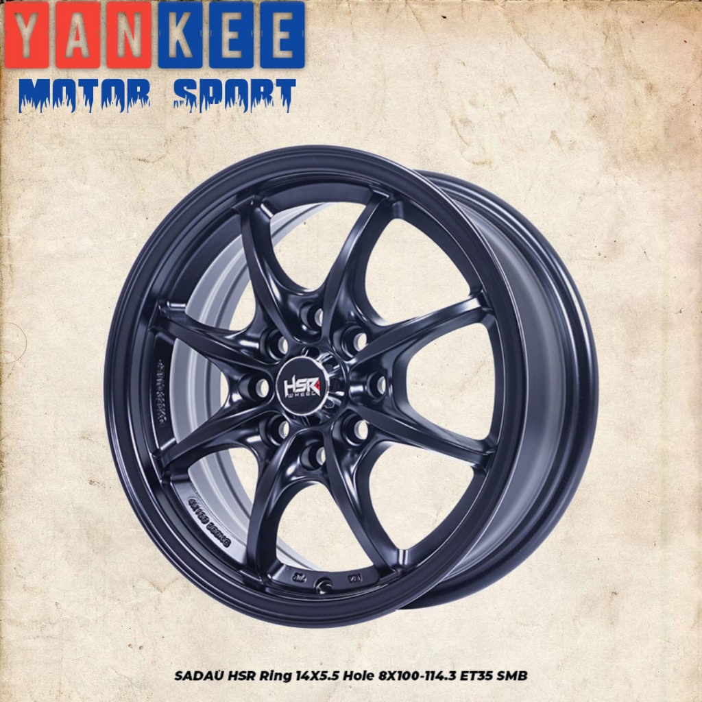 Jual Velg Mobil Ring 14 HSR SADAU R14x5,5 pcd 4x100 & 4x114,3 e35 ...