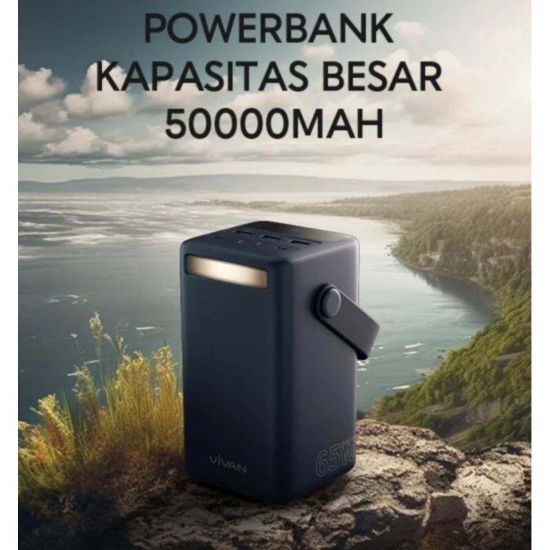 Jual Powebank 50000mAh Vivan VPB-B50 Out 65W charger Laptop Hp dll ...
