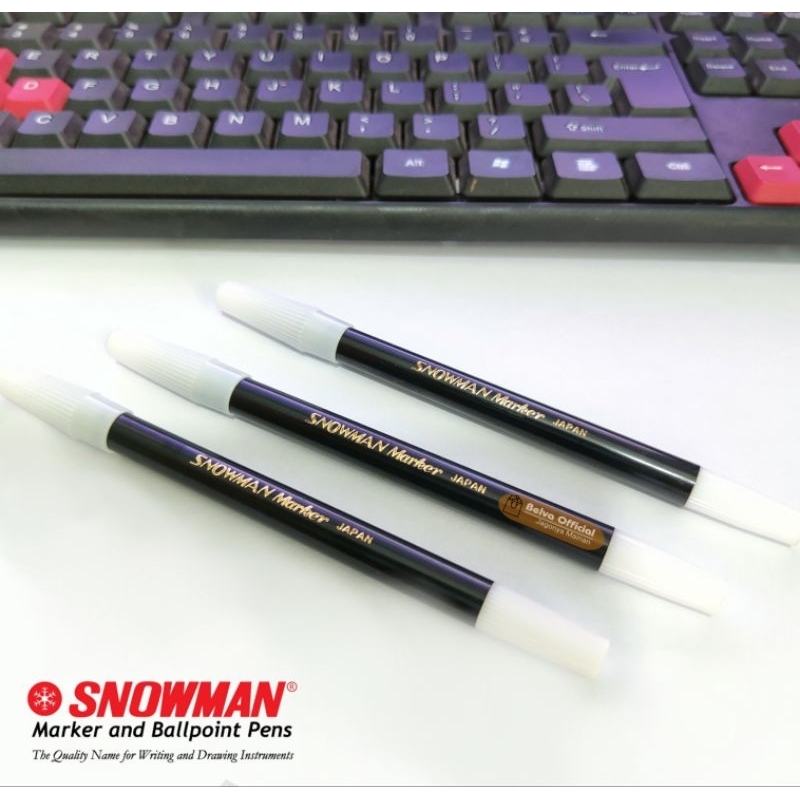 Jual SNOWMAN Spidol Marker Hitam 1 pcs | Shopee Indonesia