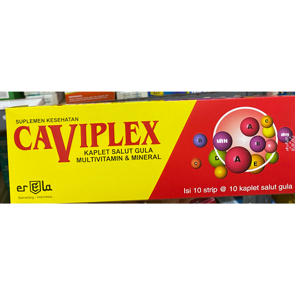 Jual CAVIPLEX BOX 100 TABLET MULTIVITAMIN | Shopee Indonesia