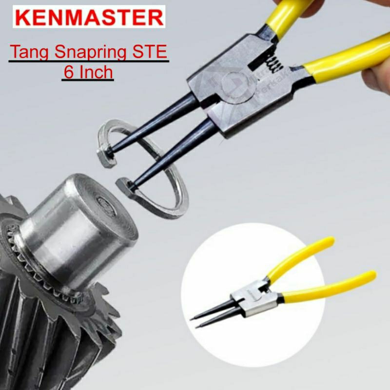 Jual Kenmaster Tang Snap Ring (STE) 6 Inch Tang Circlip Lurus Tekan ...
