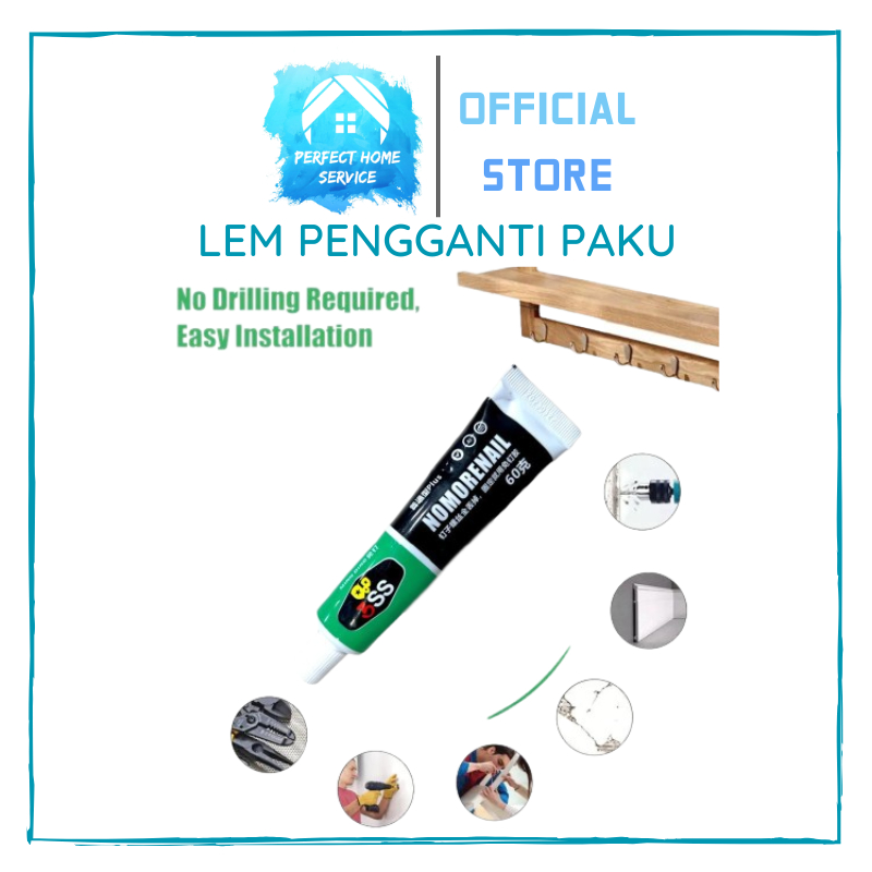 Jual LEM PENGGANTI PAKU 3SS LEM PEREKAT 60ML [PERFECTHOME] | Shopee ...