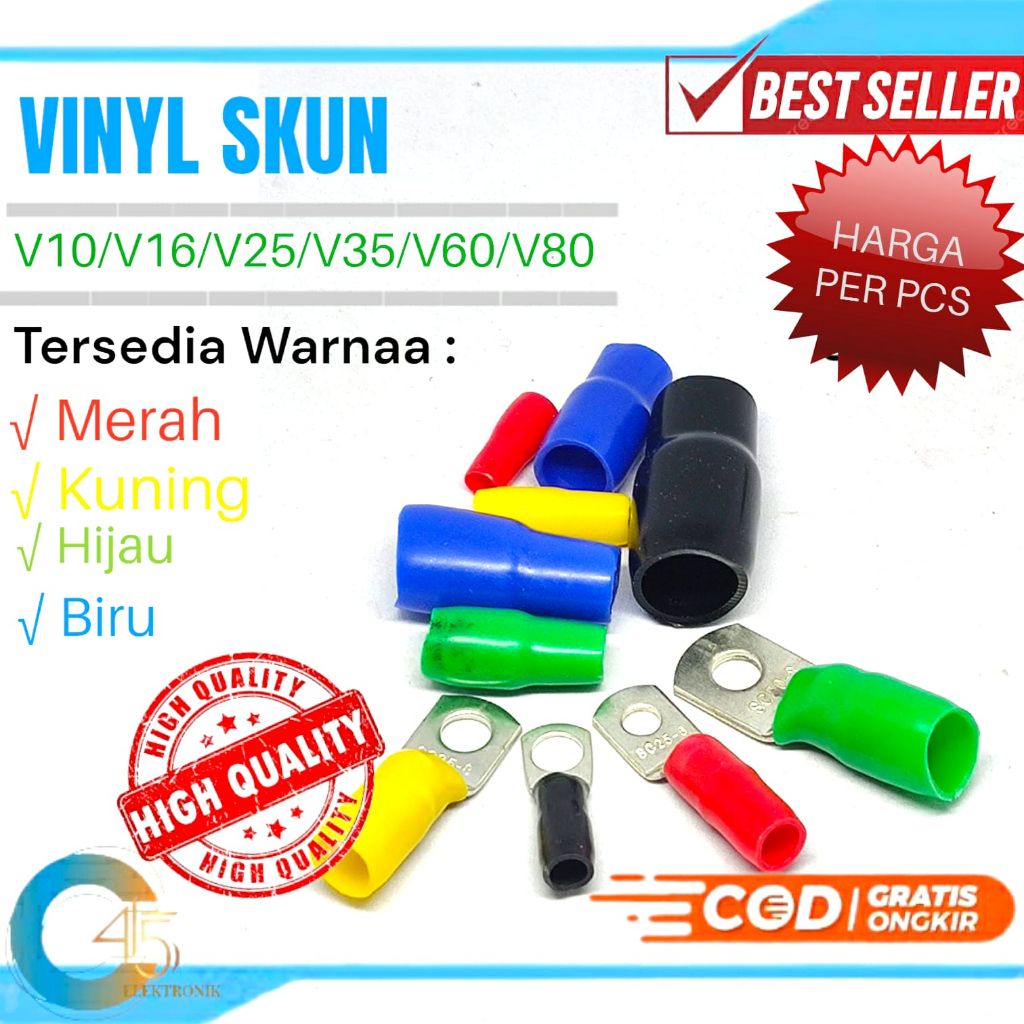 Jual Vinyl Skun Pelindung Skun Vinyl End Cap V Kondom Skun HARGA PER ...