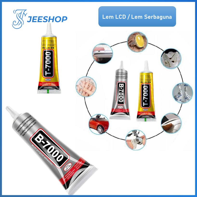 Jual Lem LCD Touchscreen 15ml T-7000 Hitam Bening Lem Perhiasan Sepatu ...