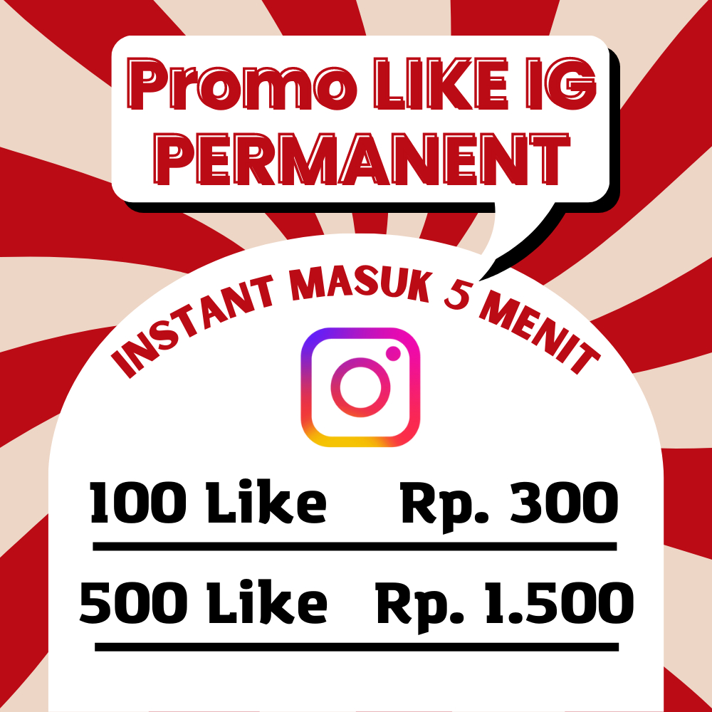 Jual JASA 𝐋𝐈𝐊𝐄 𝐈𝐍𝐒𝐓𝐀𝐆𝐑𝐀𝐌 𝐏𝐄𝐑𝐌𝐀𝐍𝐄𝐍𝐓 𝐓𝐄𝐑𝐌𝐔𝐑𝐀𝐇 𝐑𝐄𝐀𝐋 𝐀𝐊𝐓𝐈𝐅 BERGARANSI SELAMANYA !! | Shopee Indonesia