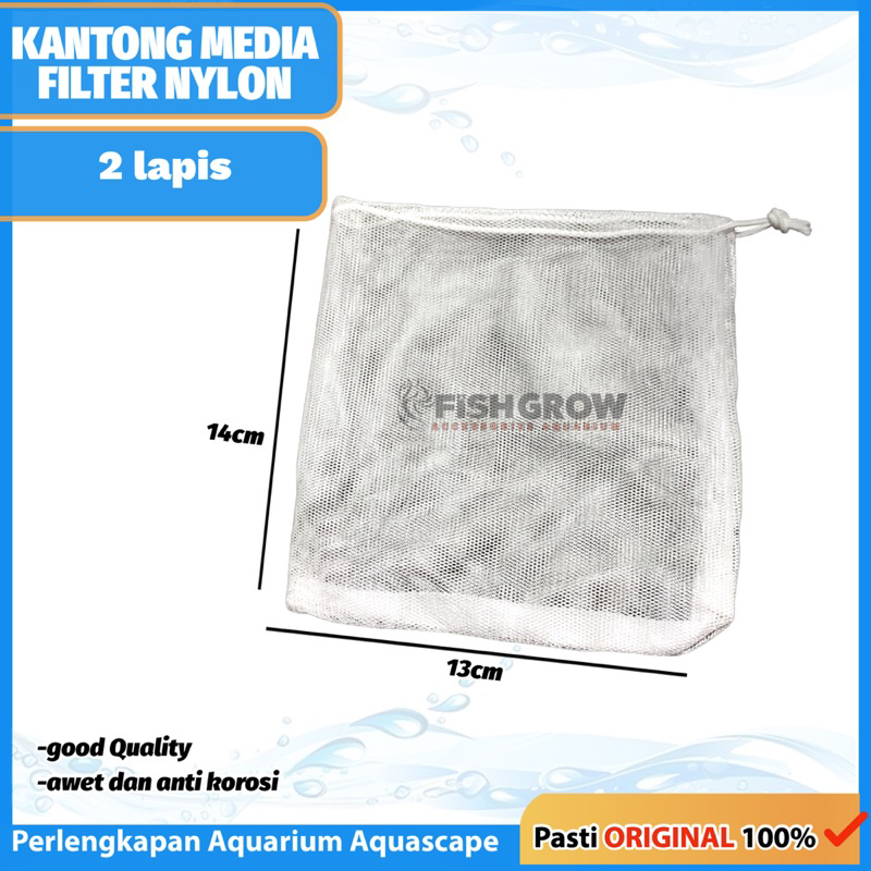 Jual KANTONG JARING MESH NYLON FILTER BAG MEDIA FILTER AQUARIUM KOLAM ...