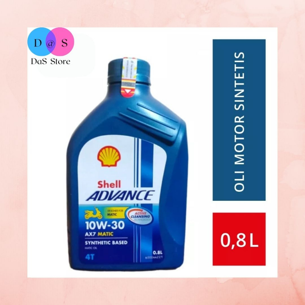 Jual Shell Advance AX7 Matic 10W-30 800ml Shell Oil 0.8L - Oli Motor ...