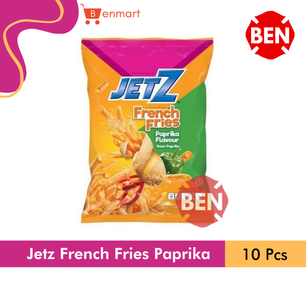 Jual Jetz French Fries Paprika Flavour 1 Renceng 10 Pcs Kentang Goreng ...