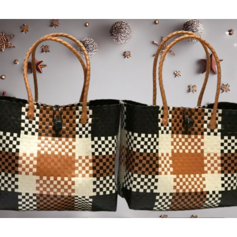 Jual Tas Anyam MONOKROM / Tas Anyam SOUVENIR murah / TAS HAMPERS ...