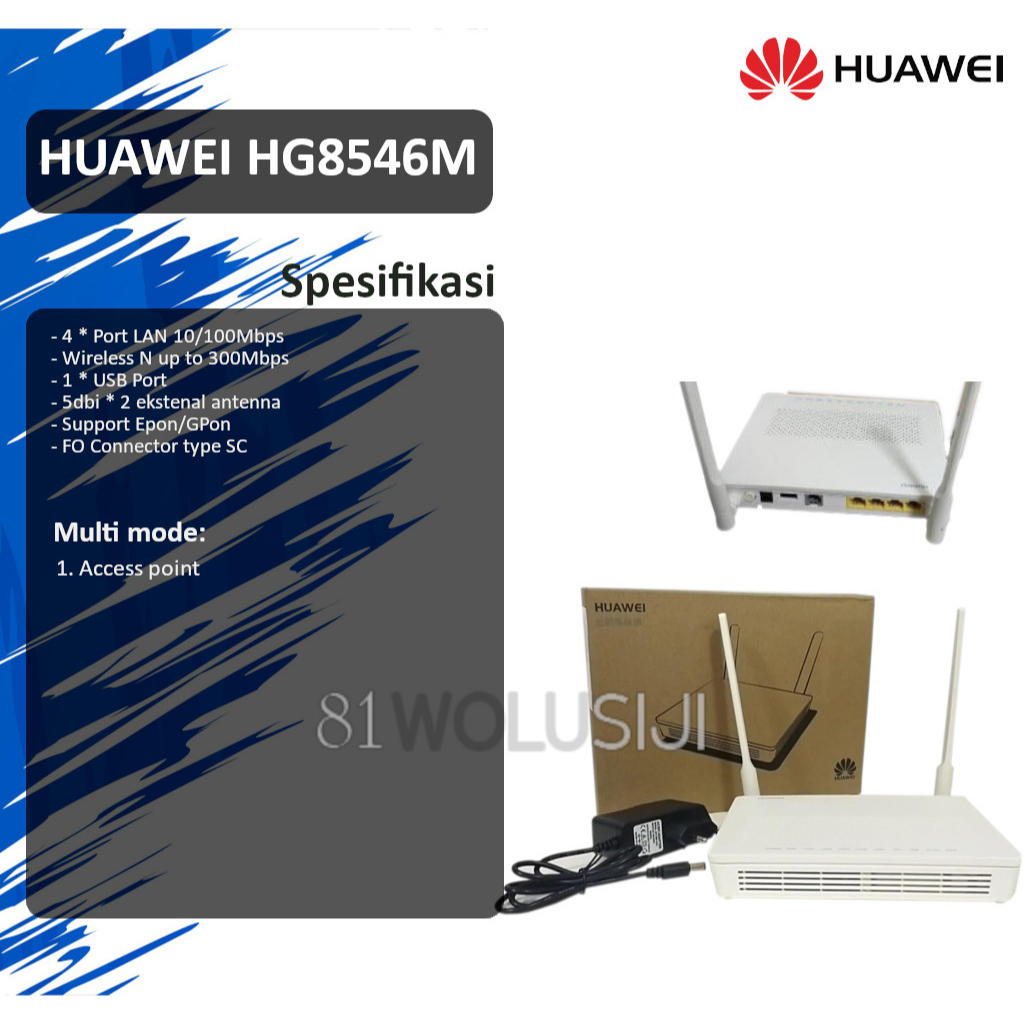 Jual HUAWEI Echolife HG8546M EPON/GPON ONU - (XPON Firmware) | Shopee ...