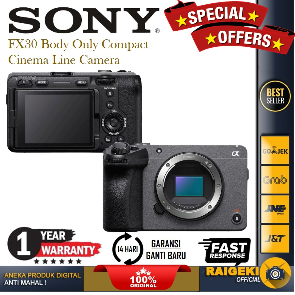 Jual Sony FX30 Body Only Compact Cinema Line Camera Sony FX-30 - RESMI ...