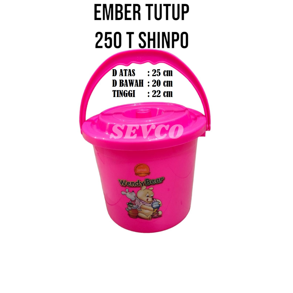 Jual EMBER AIR /EMBER TUTUP 8 LITER SHINPO 250 T / TONG AIR / GENTONG ...