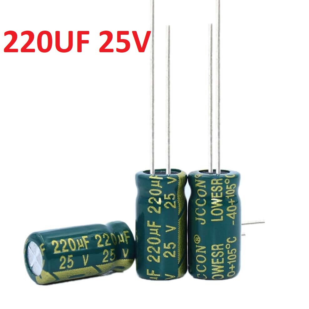 Jual Kapasitor Capacitor ELCO Polar 220uf 25v 220 uf 25 V 220 mikro 25 ...