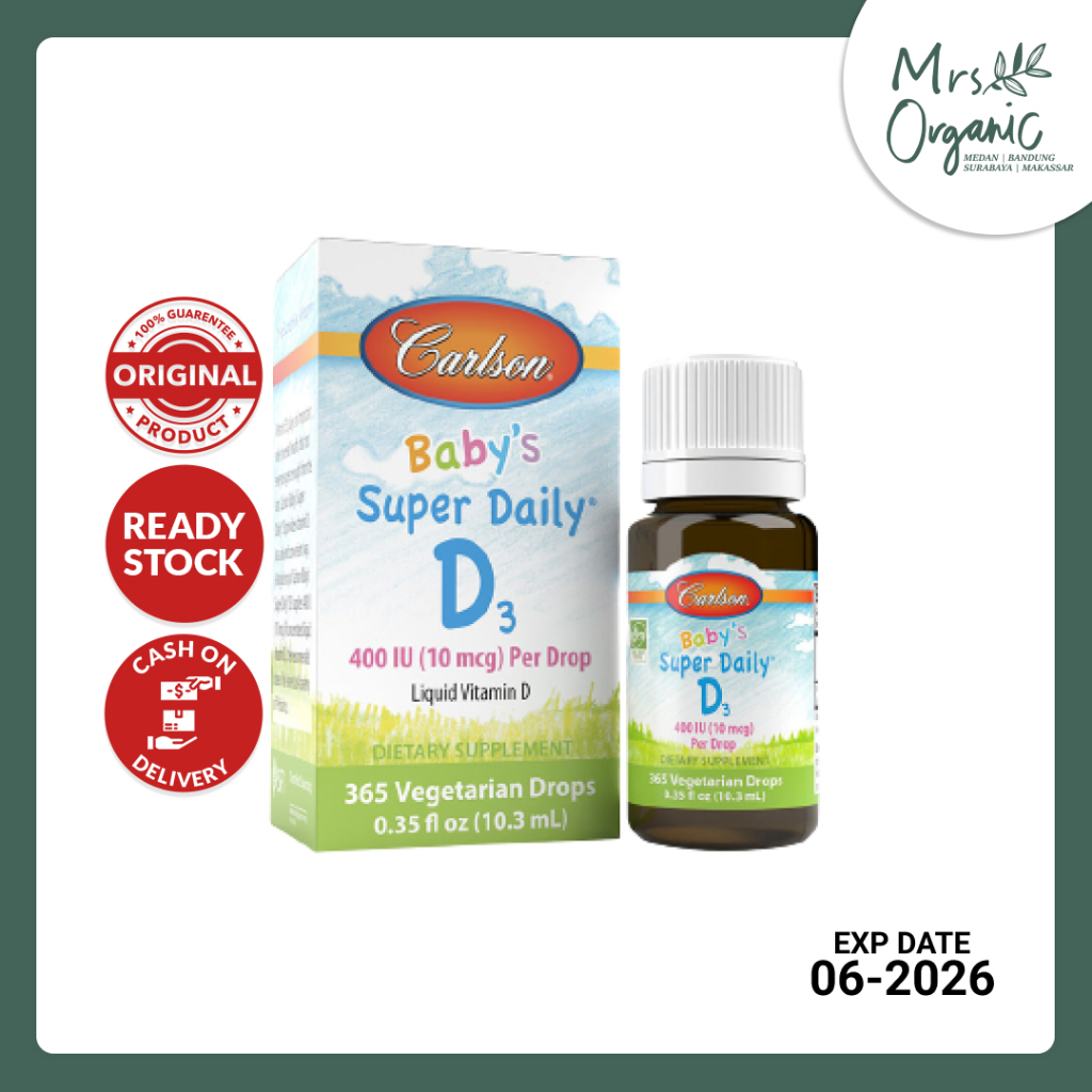 Jual CARLSON Baby Super Daily D3 400 IU - imun anak daya tahan tubuh ...