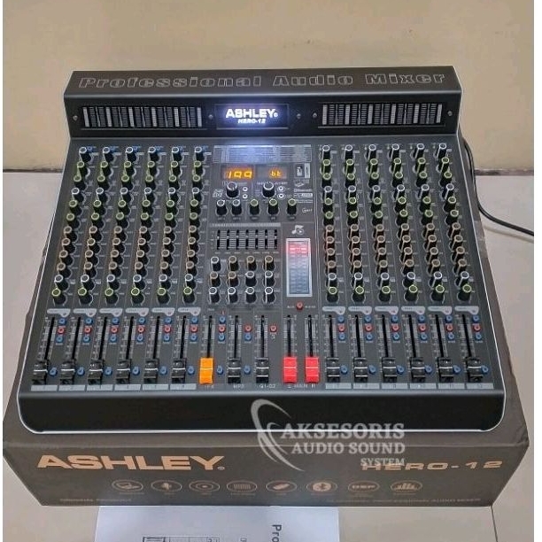 Jual Mixer ASHLEY HERO 12 Terbaru Compress Efek Digital Reverb 199dsp Original Produk Kualitas ...