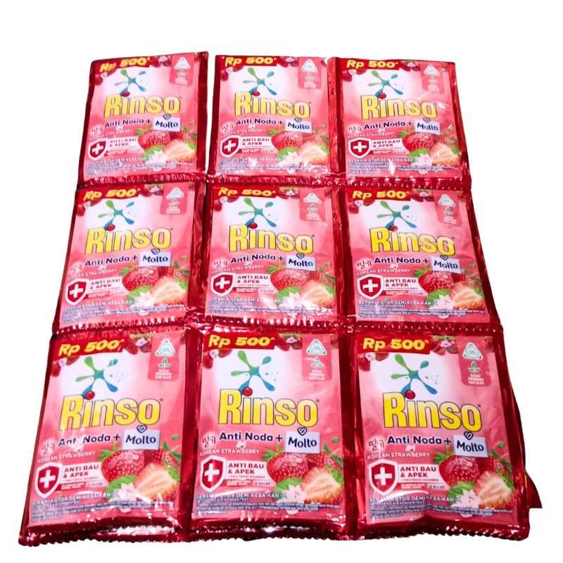 Jual Rinso cair 500 isi 1 lusin Strawberry/Rose fresh | Shopee Indonesia