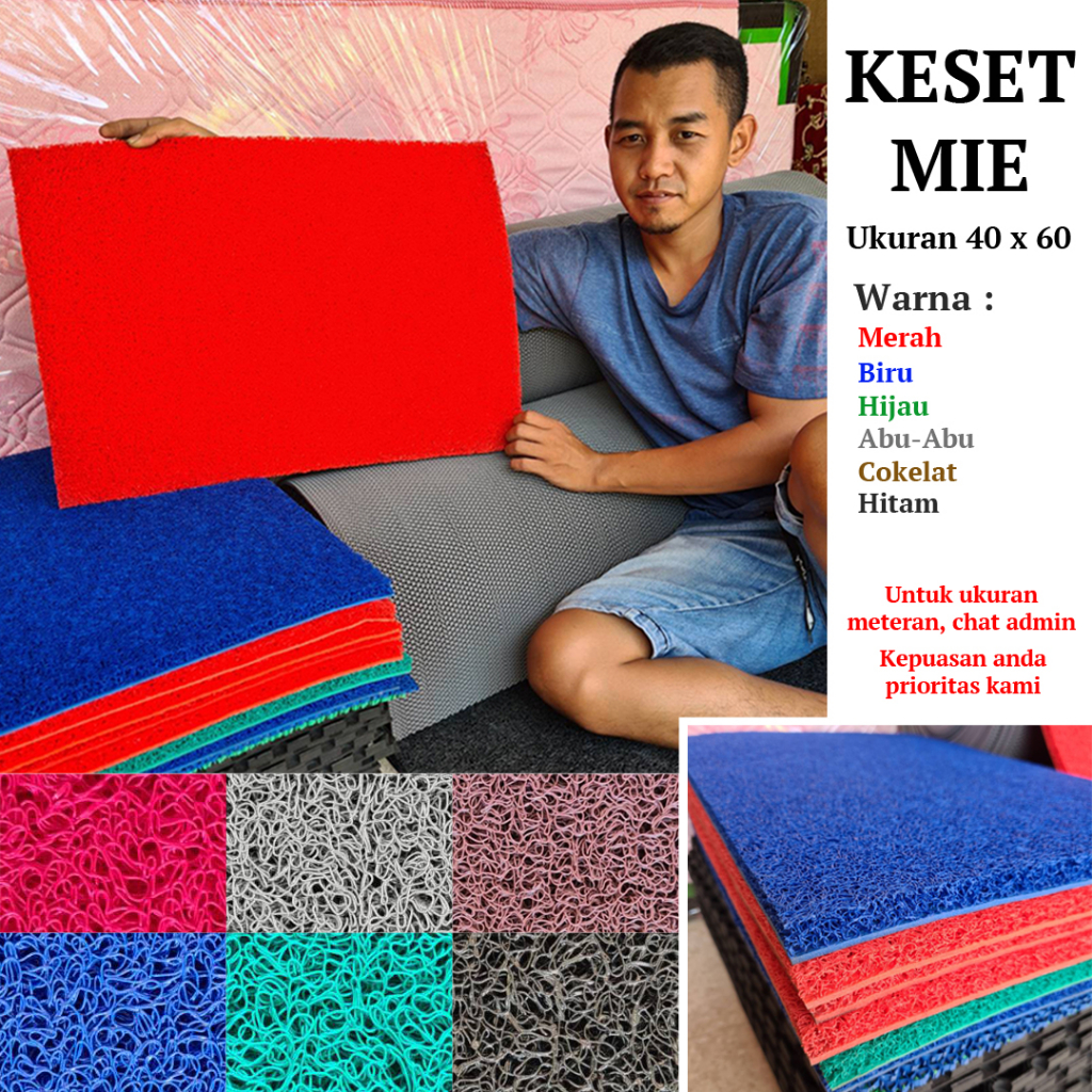 Jual Keset Karpet PVC Mie Bihun Meteran | Shopee Indonesia