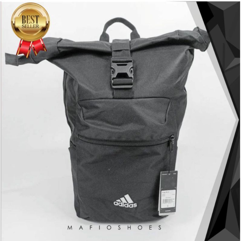 Jual TAS ADIDAS BACKPACK ROLL-TOP TANGO BLACK/TAS ADIDAS/TAS RANSEL/TAS ...
