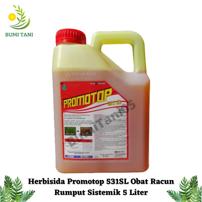 Jual Herbisida Promotop 531SL Obat Racun Rumput Sitemik 5 Liter ...