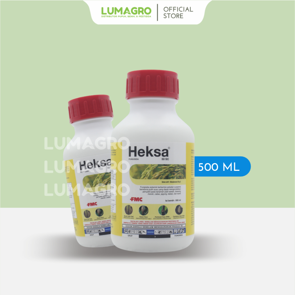 Jual Fungisida Heksa 50SC 500ml Heksakonazol Pengendali Penyakit Hawar ...