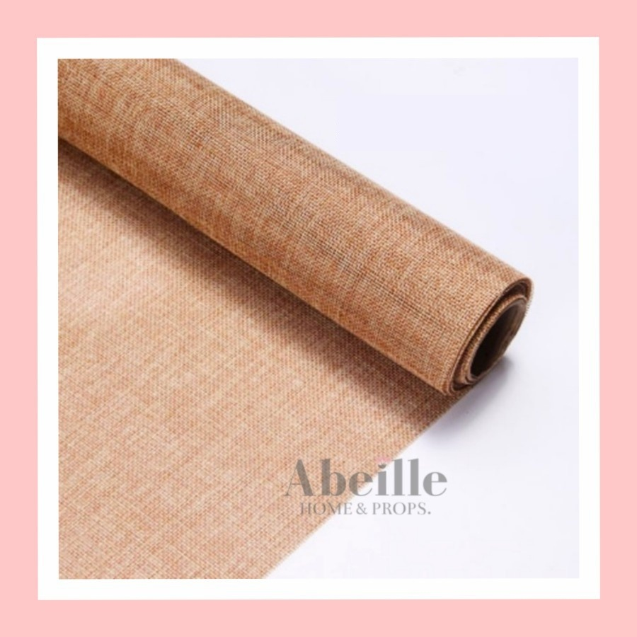 Jual Kain Goni Jute Alas Properti Foto Hiasan Dekorasi Mahar 1 roll ...
