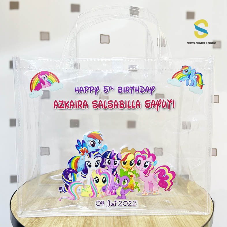 Jual Custom Tas Mika Transparan Bento Tas Ulang Tahun Souvenir Hampers Ultah Goody bag | Shopee ...