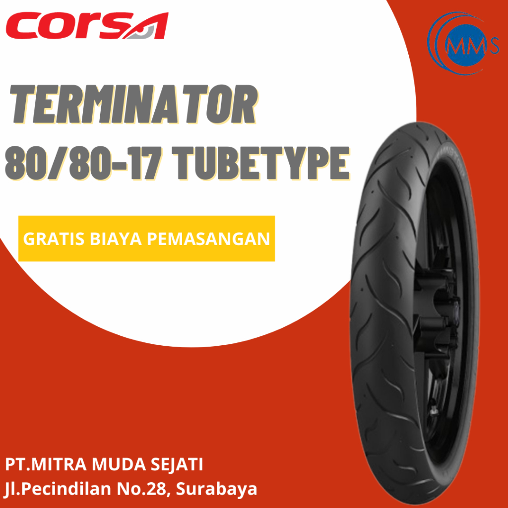 Jual BAN MOTOR CORSA TERMINAT012 80/80-17 TUBETYPE (TT) | Shopee Indonesia