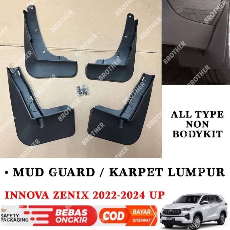Jual Mud Guard Innova Zenix 2022 2023 2024 Non Bodykit Karpet Lumpur ...