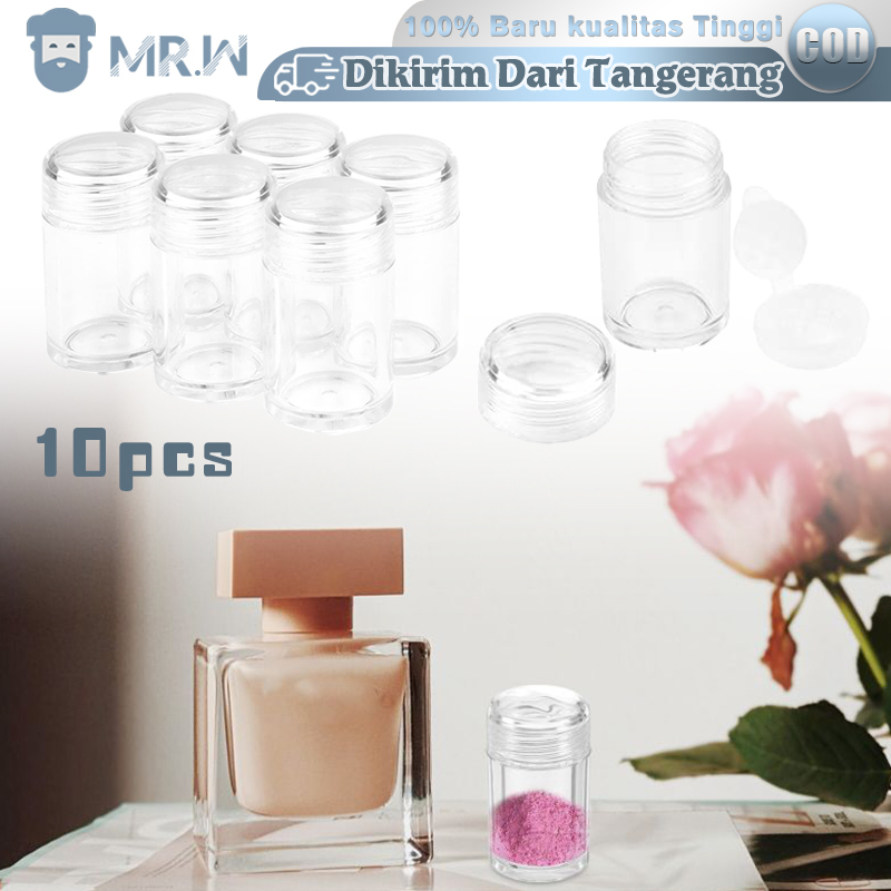 Jual 10pcs Loose Powder Container 10ml Tempat Bedak Tabur Travel Botol ...