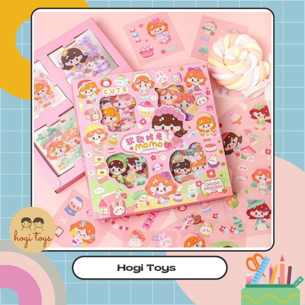 Jual Stiker 100 Lembar Momo Model Baru Rainbow | Shopee Indonesia