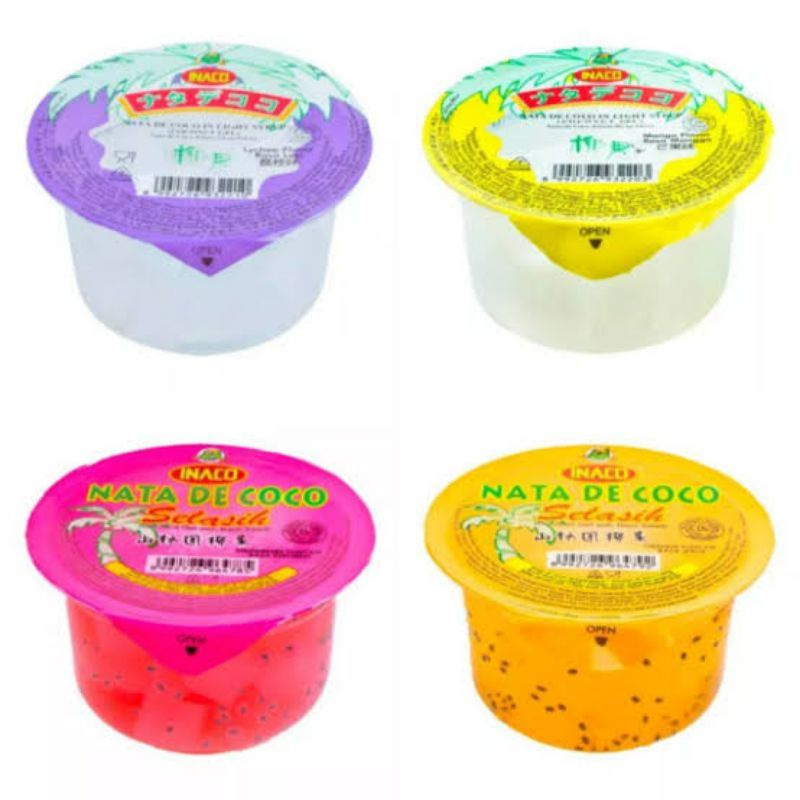 Jual Nata De Coco Selasih Inaco 200G All Variant | Shopee Indonesia