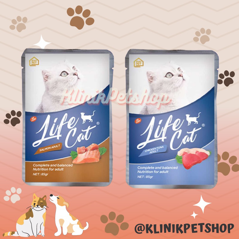 Jual LIFE CAT ADULT 85GRAM - MAKANAN KUCING WETFOOD 85GRAM POUCH ...