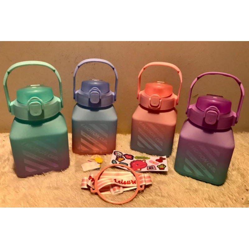 Jual BOTOL GEMOY GRADASI BOTOL KOTAK VIRAL BOTOL MINUMAN ANAK 1L ...