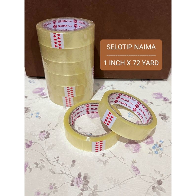 Jual ISOLASI BENING/ SELOTIP 1 INCH X 72 YARD / PER SLOP ( 6 ROLL ...