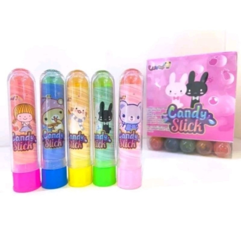 Jual Candy stick/permen lunak/jelly candy stick harga 1 box isi 30pics ...